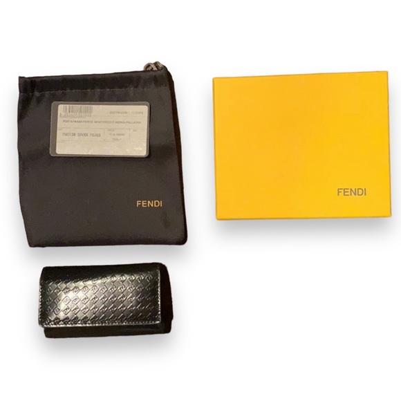 Fendi | Accessories | Auth New Fendi Key Wallet Rare Embossed Micro ...